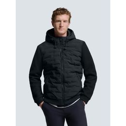 NO EXCESS Softshelljacke &raquo;Versiegelte Jacke mit Kapuze&laquo; nachtblau XXL XXL Kurz geschnittenes Design