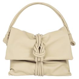 Samantha Look Henkeltasche echt Leder, Made in Italy beige