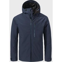 Schöffel SCHÖFFEL Outdoorjacke »Ski Jacket Style Nollen MNS« mit Kapuze 8820 - blau 46 46 Atmungsaktiv & wasserdicht dank versiegelter Nähte