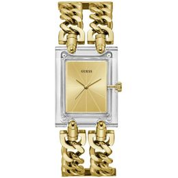 Guess Quarzuhr &raquo;MOD HEAVY METAL&laquo; Armbanduhr, Damenuhr goldfarben Formsch&ouml;ne Armbanduhr f&uuml;r Damen