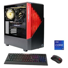 GAMEMAX Gaming-PC »Contac BR 7033« DDR5, PCIe SSD Gen4, Windows 11 schwarz/rot Intel Wi-Fi 6 AX201, ARGB-Beleuchtung 1x PS/2, 2x USB 2.0, 2x USB...