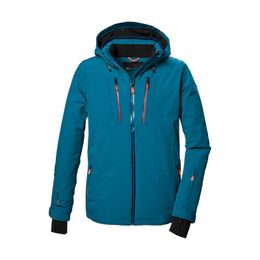Killtec Skijacke »KSW 46 MN SKI JCKT« mittelblau S S Herren Funktionsjacke mit abzippbarer Kapuze