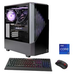 GAMEMAX Gaming-PC »Contac BG 7052« DDR5, PCIe SSD Gen4, Windows 11 schwarz/grau Intel Wi-Fi 6 AX201, ARGB-Beleuchtung 1x PS/2, 2x USB 2.0, 2x USB...