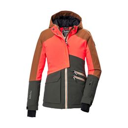 Killtec Skijacke »KSW 405 GRLS SKI JCKT« moosgrün 152 152 Mädchen Funktionsacke mit Kapuze und Schneefang