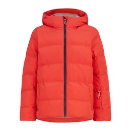 Ziener Skijacke &raquo;AMANI&laquo; feuerrot 104 104 warme und modische Skijacke f&uuml;r M&auml;dchen (PFC-frei)