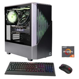 Hyrican Gaming-PC »GAMEMAX Contac BG 7127« DDR5, PCIe SSD Gen4, Windows 11 schwarz/grau Microsoft Windows 11 Home (64 Bit): Zuverlässiges und...