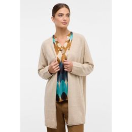 Eterna Strickpullover beige S S V-Ausschnitt