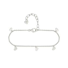 CAI CAÏ Armband »925 Silber rhodiniert Anhänger Herzen« weiß 15+4cm Armband 925 Sterling Silber rhodiniert