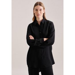 Seidensticker Longbluse &raquo;Schwarze Rose&laquo; Langarm Kragen Uni schwarz S (36) S (36) Passform: Oversized
