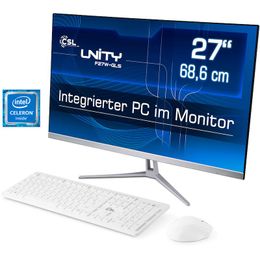 CSL All-in-One PC &raquo;Unity F27-GLS mit Windows 10 Pro&laquo; wei&szlig; Intel UHD Graphics 600: Zuverl&auml;ssige Grafikleistung f&uuml;r allt&auml;gliche Aufgaben.