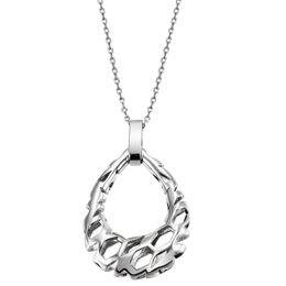Goldmaid Kette mit Anhänger »925 Sterling Silber Glänzend« weiß 45cm Anhänger mit Kette aus 925/- Sterling Silber rhodiniert