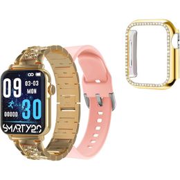 SMARTY 2.0 Smartwatch »SW035H03B« ( ) goldfarben Glamouröse Damensmartwatch
