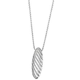 Goldmaid Kette mit Anhänger »925 Sterling Silber Glänzend Zirkonia weiß« weiß 45cm Anhänger mit Kette aus 925/- Sterling Silber rhodiniert