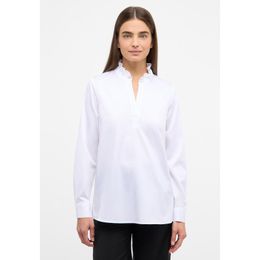 Eterna Longbluse »LOOSE FIT« weiß 38 38 Steh-Kragen
