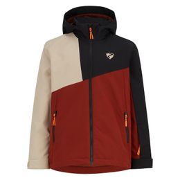 Ziener Skijacke &raquo;ANZO&laquo; braun 116 116 funktionelle, wattierte Skijacke f&uuml;r Jungen (PFC-frei)