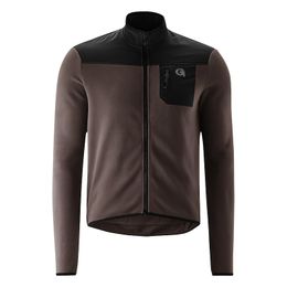 Gonso Herren Radtrikot &raquo;Adventure Jersey Fleece M&laquo; Herren Fahrradtrikot langarm, weiches Fleece-Material, Full-Zip Trikot M