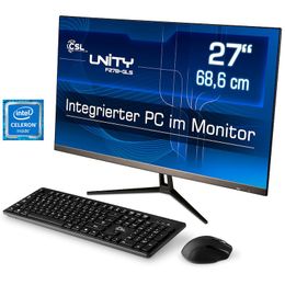 CSL All-in-One PC »Unity F27-GLS mit Windows 10 Pro« schwarz Windows 10 Pro vorinstalliert: Sicher und benutzerfreundlich mit professionellen...