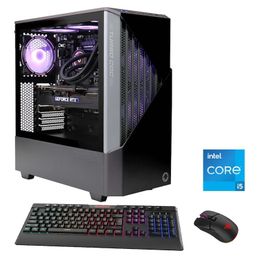 GAMEMAX Gaming-PC »Contac BG 7044« Windows 11 schwarz/grau WLAN AC, ARGB-Beleuchtung Front, 2x PS/2, 4x USB 2.0/1.1-Anschlüsse, 2x USB 3.2 Gen1, 1x...