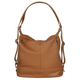 Samantha Look Cityrucksack echt Leder, Made in Italy cognac B/H/T: 34 cm x 31 cm x 15 cm B/H/T: 34 cm x 31 cm x 15 cm Höhe 31 cm x Breite 34 cm x...