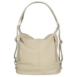 Samantha Look Cityrucksack echt Leder, Made in Italy beige B/H/T: 34 cm x 31 cm x 15 cm B/H/T: 34 cm x 31 cm x 15 cm Höhe 31 cm x Breite 34 cm x...