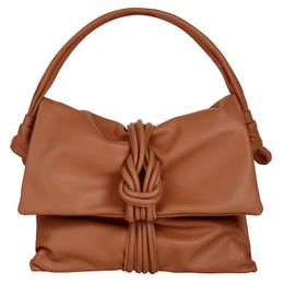 Samantha Look Henkeltasche echt Leder, Made in Italy cognac