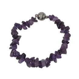 Steuer Damen Armband &raquo;Splitter- Amethyst lila&laquo; lila