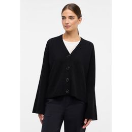Eterna Cardigan schwarz M M Reine Wolle (Merino)