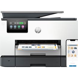 HP Multifunktionsdrucker »OfficeJet Pro 9130b« Instant Ink kompatibel weiß/grau Beidseitiger Druck, Display