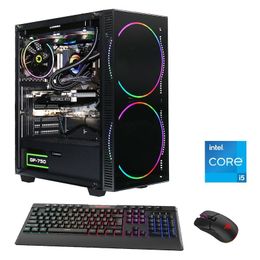GAMEMAX Gaming-PC &raquo;Black Hole 7183&laquo; DDR5, Windows 11 schwarz WLAN AC, ARGB-Beleuchtung Front, 2x PS/2, 4x USB 2.0/1.1-Anschl&uuml;sse, 2x USB 3.2 Gen1,...