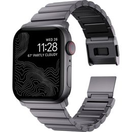 Nomad Smartwatch-Armband »Strap Aluminum 42/44/45/49mm« grau Besonders leichtes, langlebiges Uhrenarmband für die Apple Watch