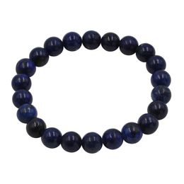 Steuer Armband »Stretch mit Sodalith Kugeln blau« blau 18cm Stretcharmband aus echten Sodalithkugeln blau