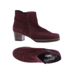 Gabor Damen Stiefelette, bordeaux, Gr. 7.5