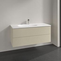 Villeroy & Boch Villeroy und Boch Antao Waschtisch-Unterschrank K06100HJ 118,8x50,4x49,3cm, mit Frontstruktur, silk grey matt lacquer