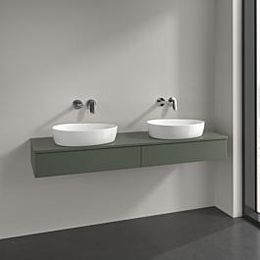 Villeroy & Boch Villeroy und Boch Antao Waschtisch-Unterschrank K17010HL 160x19x50cm, Waschtischplattenfarbe Lack, leaf green matt lacquer