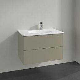 Villeroy & Boch Villeroy und Boch Antao Waschtisch-Unterschrank L04000HK 78,8x50,4x49,6cm, ohne Frontstruktur, stone grey matt lacquer, Mit Beleuchtung