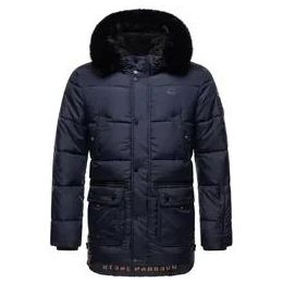 Steppjacke STONE HARBOUR "Mironoo" Gr. XXL (56), blau (navy) Herren Jacken stylische Outdoorjacke mit großer Kapuze