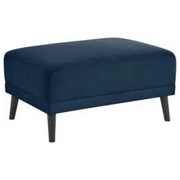 Polsterhocker Inosign Hocker Gr. B/H/T: 86cm x 45cm x 60cm, Samtvelours, blau (marineblau) passendes Schlafsofa verfügbar, Federkern-Polsterung