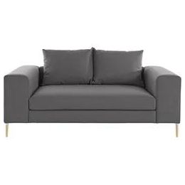 2-Sitzer OTTO products "Finnja" Sofas Gr. B/H/T: 187cm x 83cm x 103cm, Struktur fein, grau (dunkelgrau) 2-Sitzer-Sofa Sofas mit Recycling-Bezug