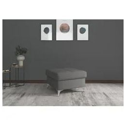 Sit & More Hocker SIT & MORE "Baviene", grau, B:72cm H:46cm T:72cm, Hocker, Polsterhocker