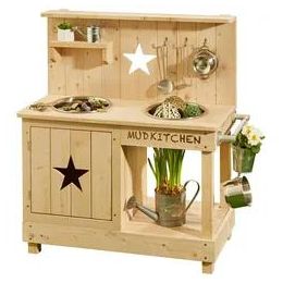 Outdoor-Spielküche Muddy Buddy "Adventurer Star" Spielküchen beige (natur) Kinder Matschküche, natur