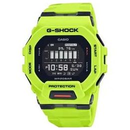 Smartwatch Casio G-SHOCK "GBD-200-9ER" Smartwatches gelb (hellgelb) Smartwatch Armbanduhr, Herrenuhr, Bluetooth, Schrittzähler, Stoppfunktion