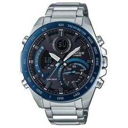 Smartwatch Casio EDIFICE "ECB-900DB-1BER" Smartwatches silberfarben Smartwatch Solaruhr, Armbanduhr, Herrenuhr, Android, iOS, Stoppfunktion