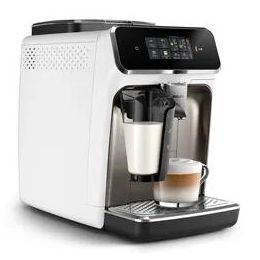 Philips Kaffeevollautomat "EP2333/40 2300 Series" Kaffeevollautomaten 4 Kaffeespezialitäten, mit LatteGo-Milchsystem, Weiß und Chrom weiß (weiß und chrom)