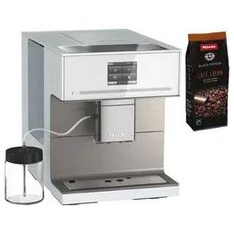 Miele Kaffeevollautomat "CM7550 CoffeePassion, inkl. Milchgefäß, Kaffeekannenfunktion" Kaffeevollautomaten weiß (brillantweiß)