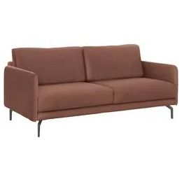 3-Sitzer CREATION BY ROLF BENZ "CR.450, Designsofa, edles Sofa, Loungesofa, Ledersofa, klares Design" Sofas Gr. B/H/T: 190cm x 85cm x 95cm, Leder OSKAR, braun (signalbraun 534-44) Armlehne sehr schmal, Breite 190 cm, Alugussfuß Umbragrau