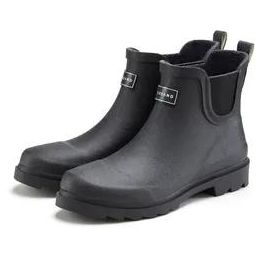 Gummistiefelette ELBSAND Gr. 42, schwarz Damen Schuhe aus wasserdichtem Material, Gummistiefel, Boots, Schlupfstiefel VEGAN