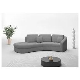 Sit & More Ecksofa SIT & MORE "Jazz L-Form", grau, B:266cm H:88cm T:230cm, 100% Polyester, Sofas, In weiteren Größen erhältlich