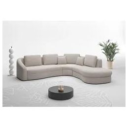 Sit & More Ecksofa SIT & MORE "Jazz L-Form", beige (nature), B:303cm H:88cm T:274cm, 95% Polyester 5% Polyamid, Sofas, In weiteren Größen erhältlich