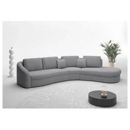 Sit & More Ecksofa SIT & MORE "Jazz L-Form", grau, B:366cm H:88cm T:230cm, 100% Polyester, Sofas, In weiteren Größen erhältlich