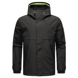 Regenjacke STONE HARBOUR "Zanjaar" Gr. M (50), schwarz Herren Jacken Wasserdichte Übergangsjacke mit Fleece-Futter